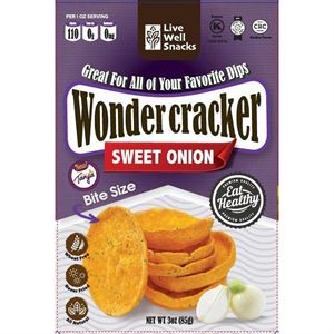 Live Well Snacks, Wonder Cracker Sweet Onion 3 Oz – Vendors