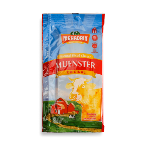 Mehadrin, Sliced Original Muenster Cheese 6 Oz – Vendors