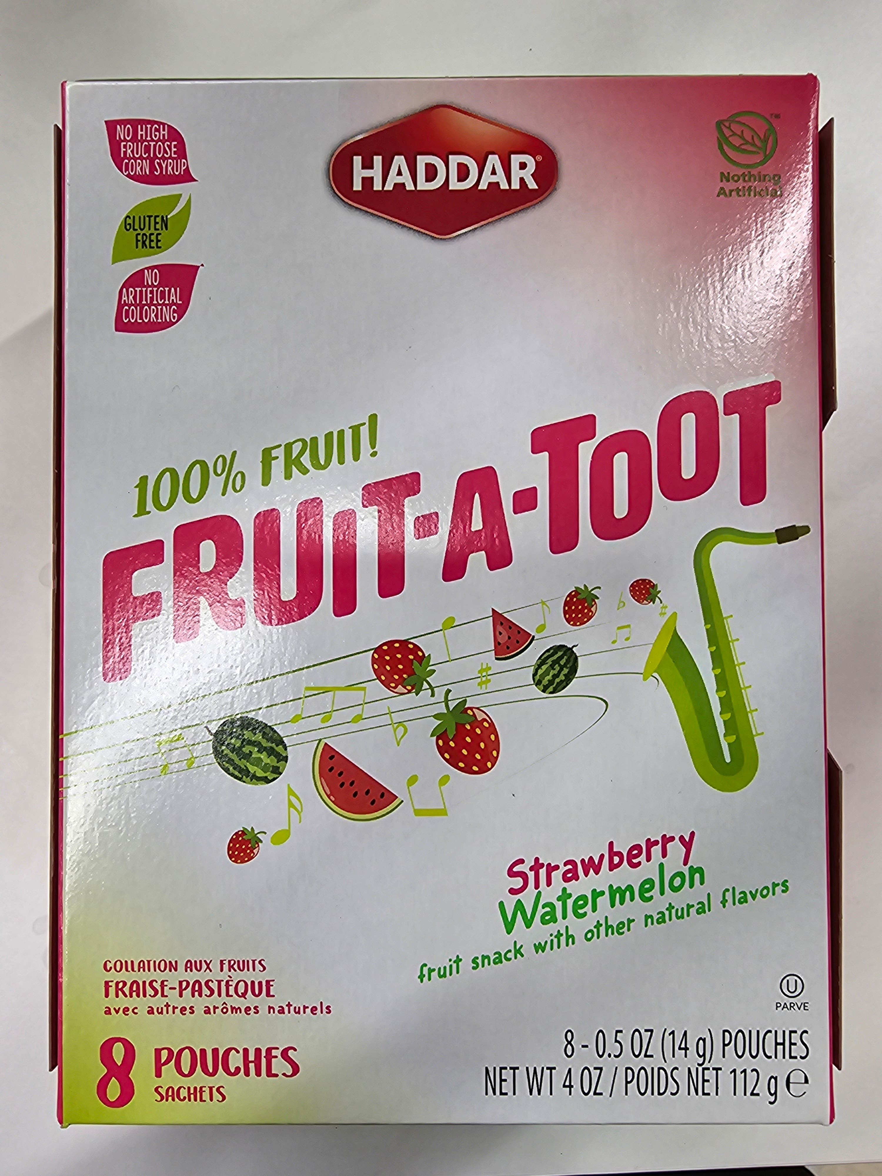 Haddar Fruit -A- Toot Strawberry Watermelon 4 Oz – Vendors