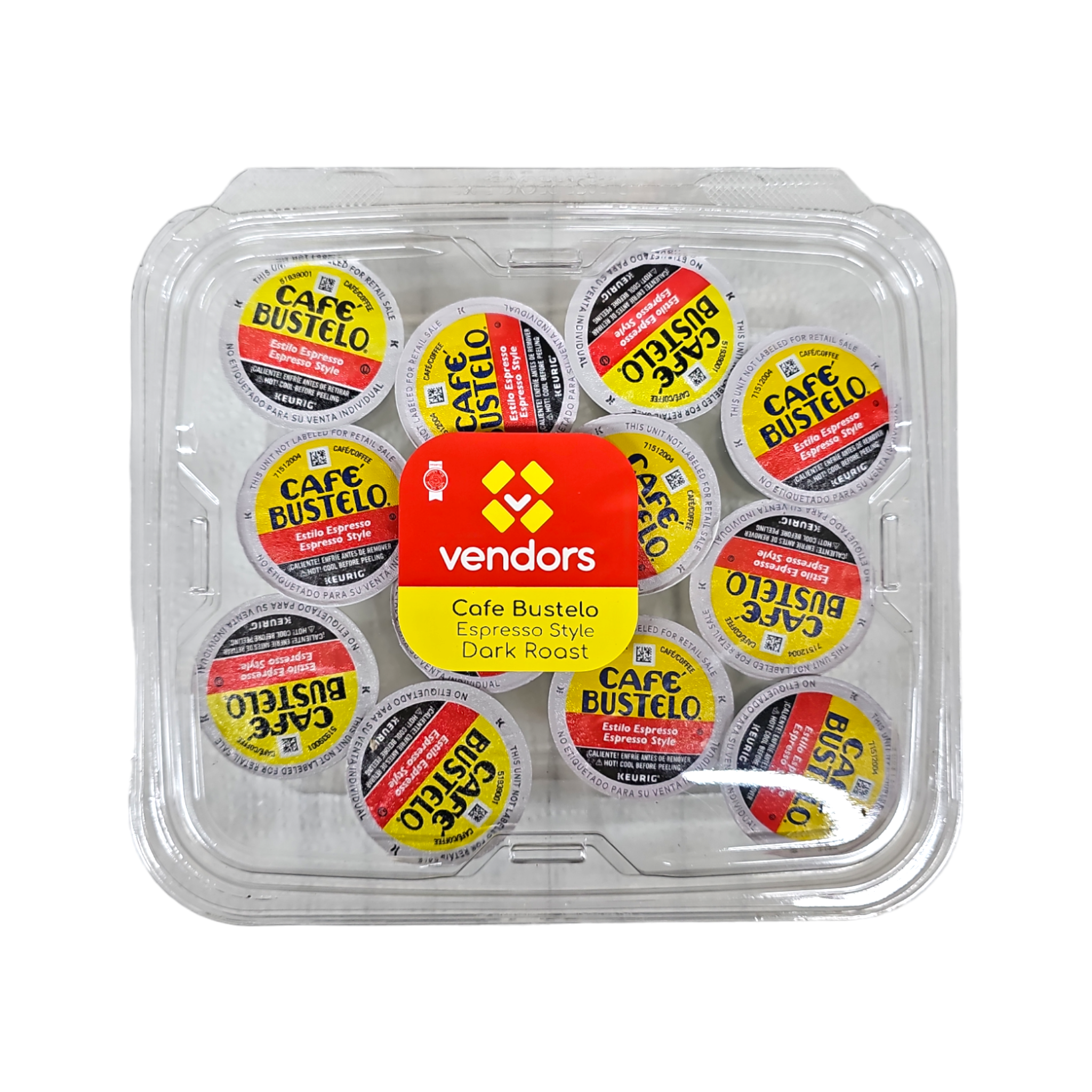 Cafe Bustelo, Espresso Style Dark Roast 12 K-Cup Pods – Vendors