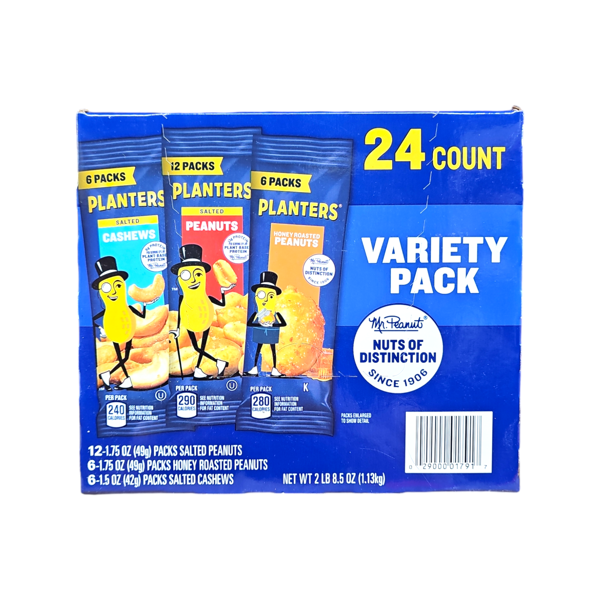 Planters, Variety Pack Cashews & Peanuts 24 Count – Vendors