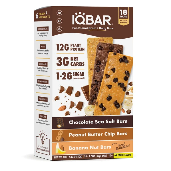 IQ Bar Variety Pack, 18-count – Vendors