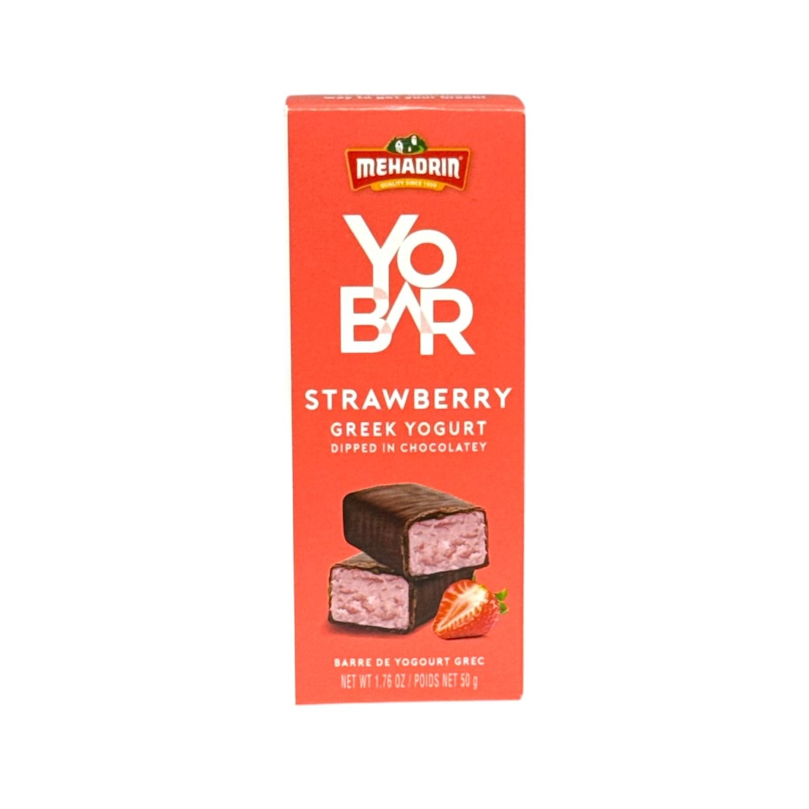 Mehadrin, Yo Bar Strawberry Greek Yogurt Snack 1.76 Oz – Vendors