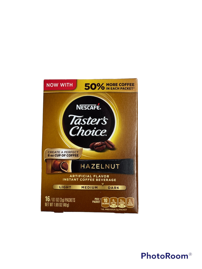 Nescafe, Taster's Choice Hazelnut 1.69 Oz – Vendors