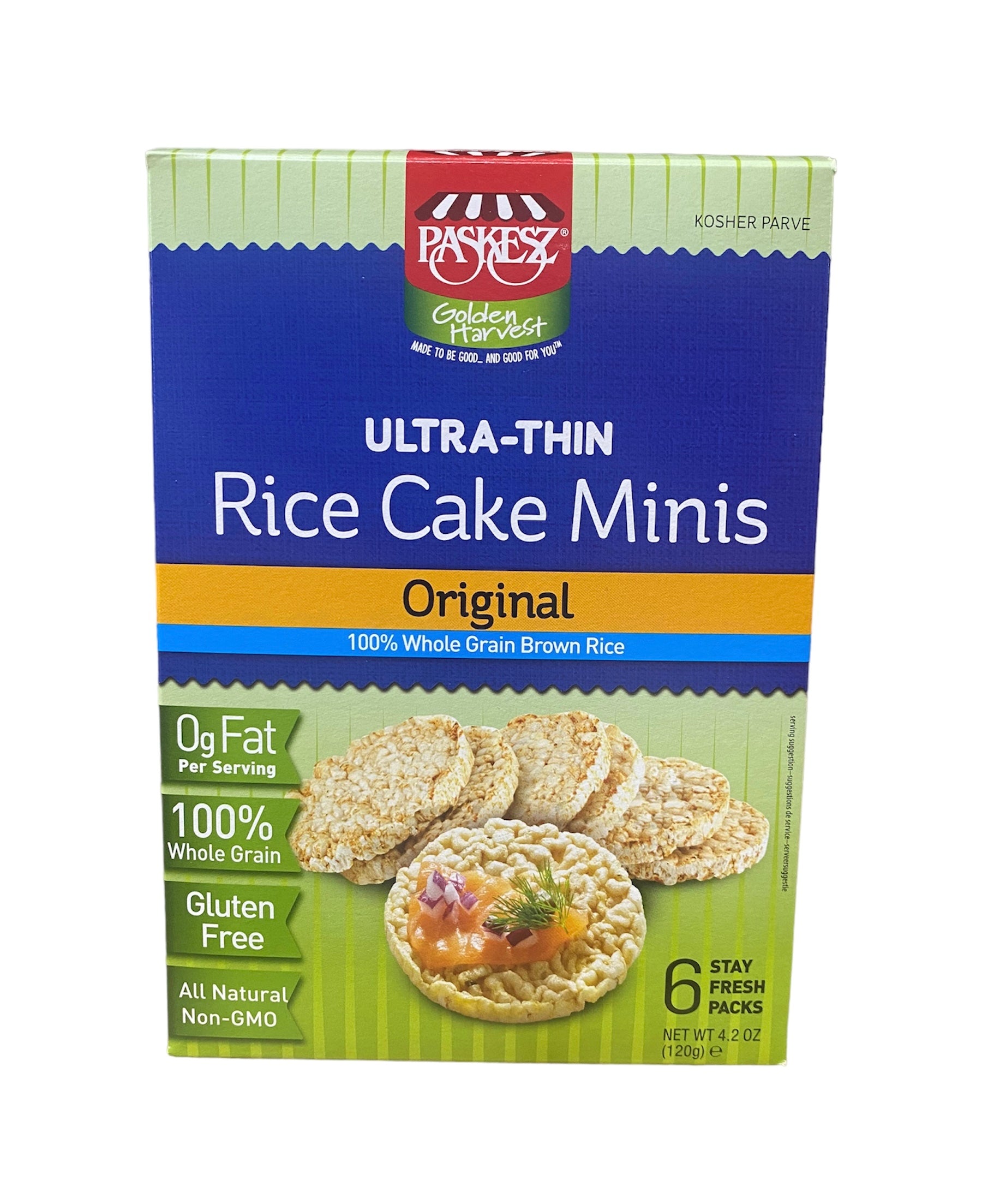 Paskesz, Ultra-Thin Rice Cake Minis Original 4.2 Oz – Vendors